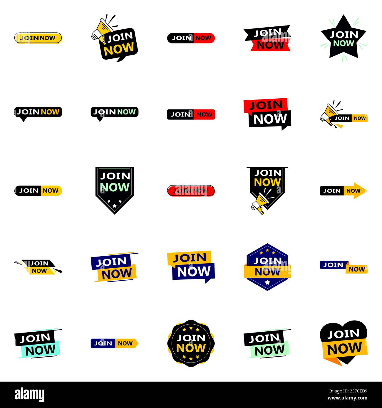 Join Now 25 Fresh Typographic Elements for a lively recruitment ...