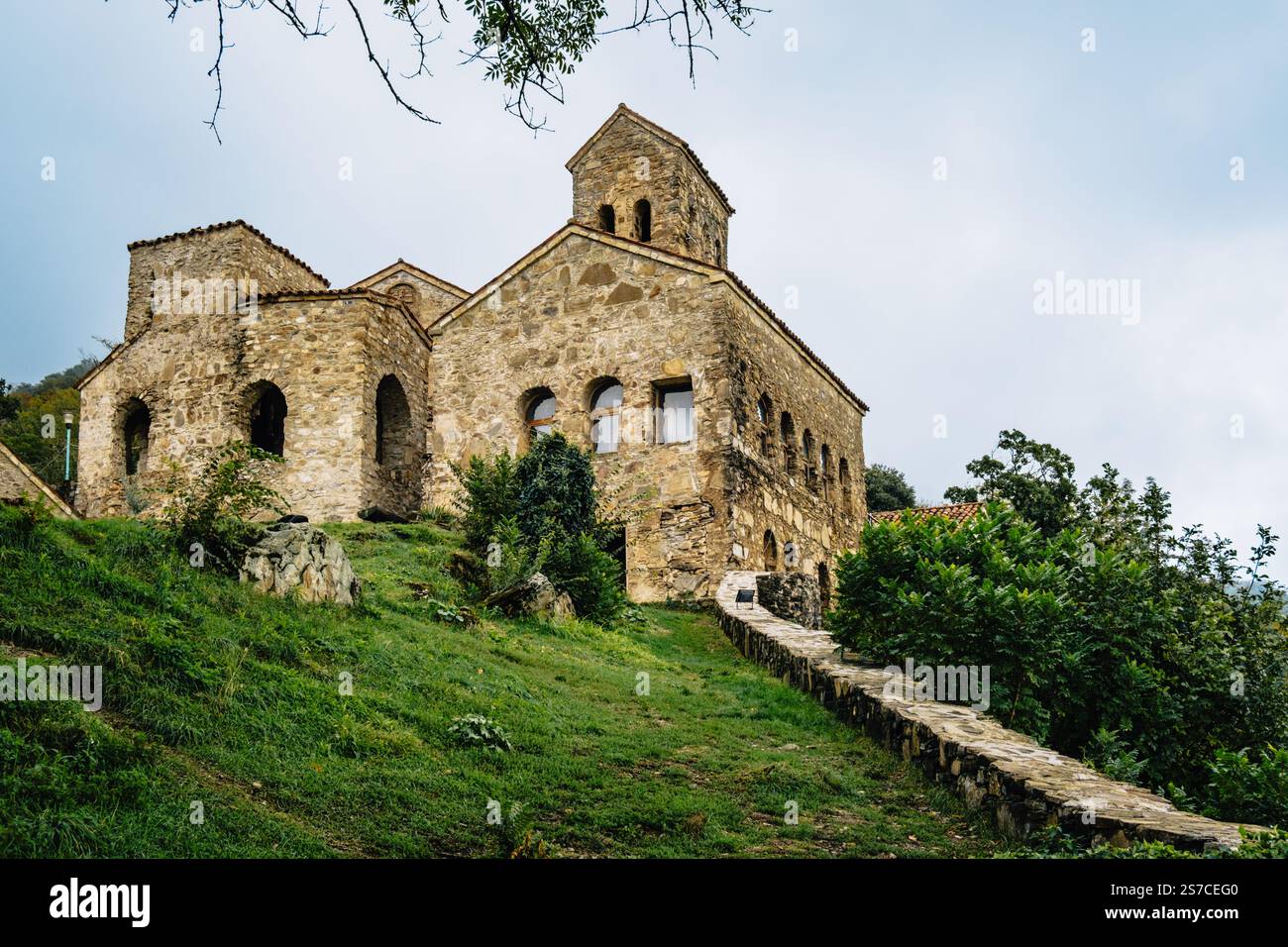 Ancient Nekresi Monastery in Kakheti, Georgia. A historic stone complex ...