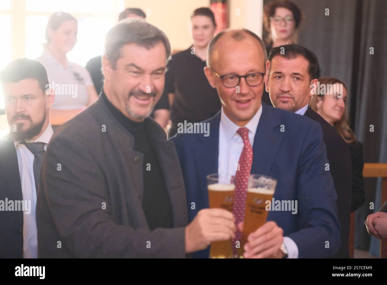 19.012025 xkhx Brilon, Wahlkampf Unions-Kanzlerkandidat Friedrich Merz ...