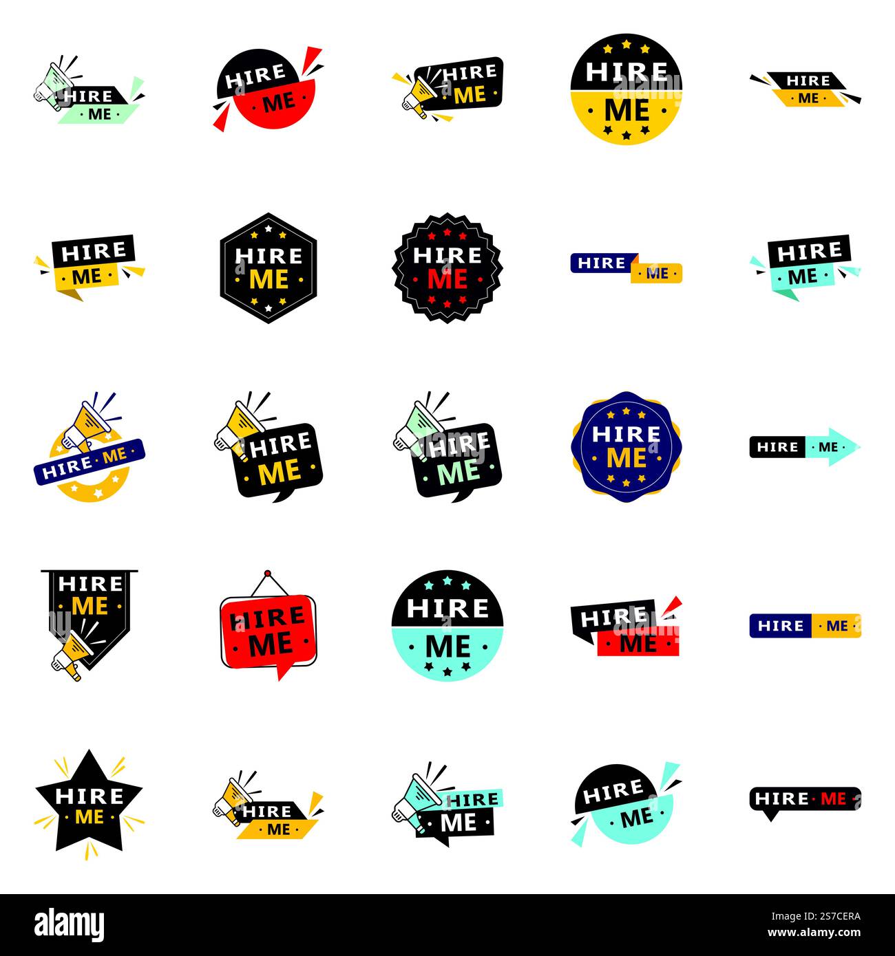 25 Dynamic Hire Me Banners to Get You Hired Stock Vector Image & Art ...