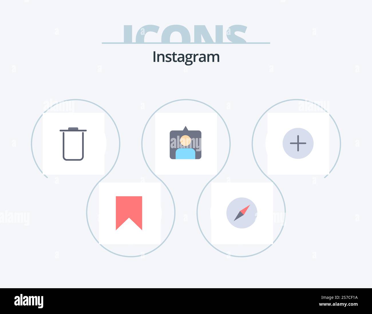 Instagram Flat Icon Pack 5 Icon Design. . add. instagram. twitter. instagram Stock Vector Image ...