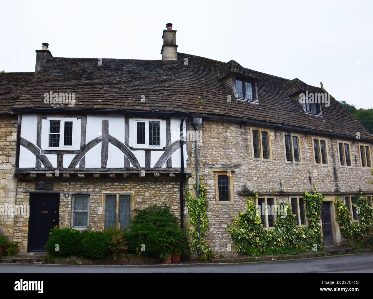 The Old Court House in the Castle Combe village, Cotswold, Wiltshire ...