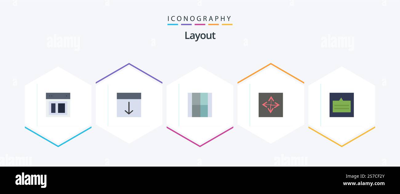 Layout 25 Flat icon pack including arrow. angular. layout. layout. draw ...