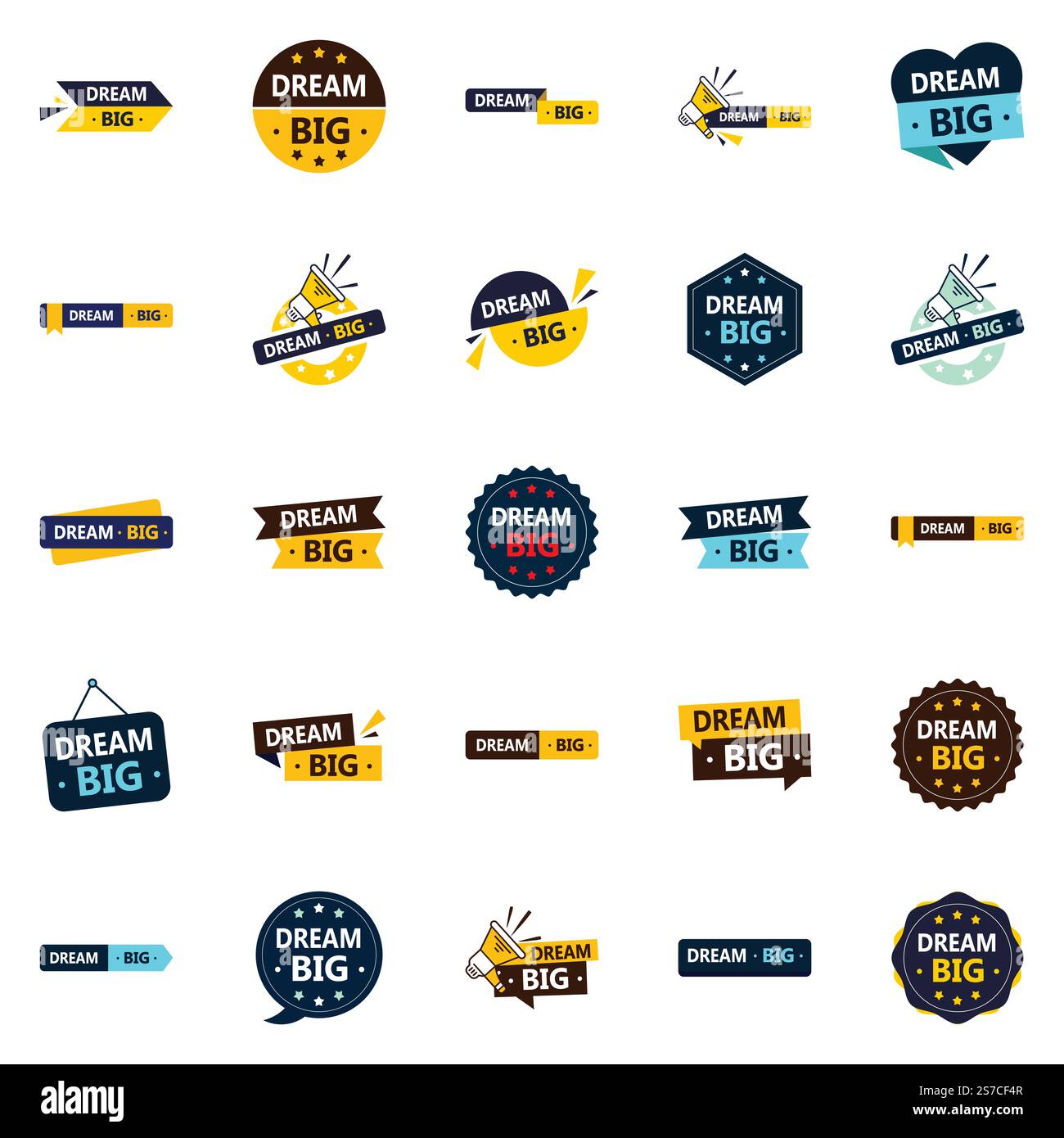 Dream Big 25 Modern Vector Designs for Unleashing Your Potential Stock ...