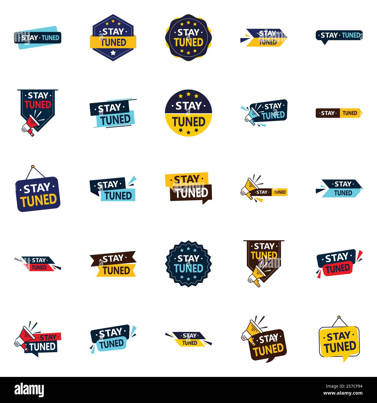 Stay Tuned 25 Innovative Vector Designs for a fresh approach Stock ...