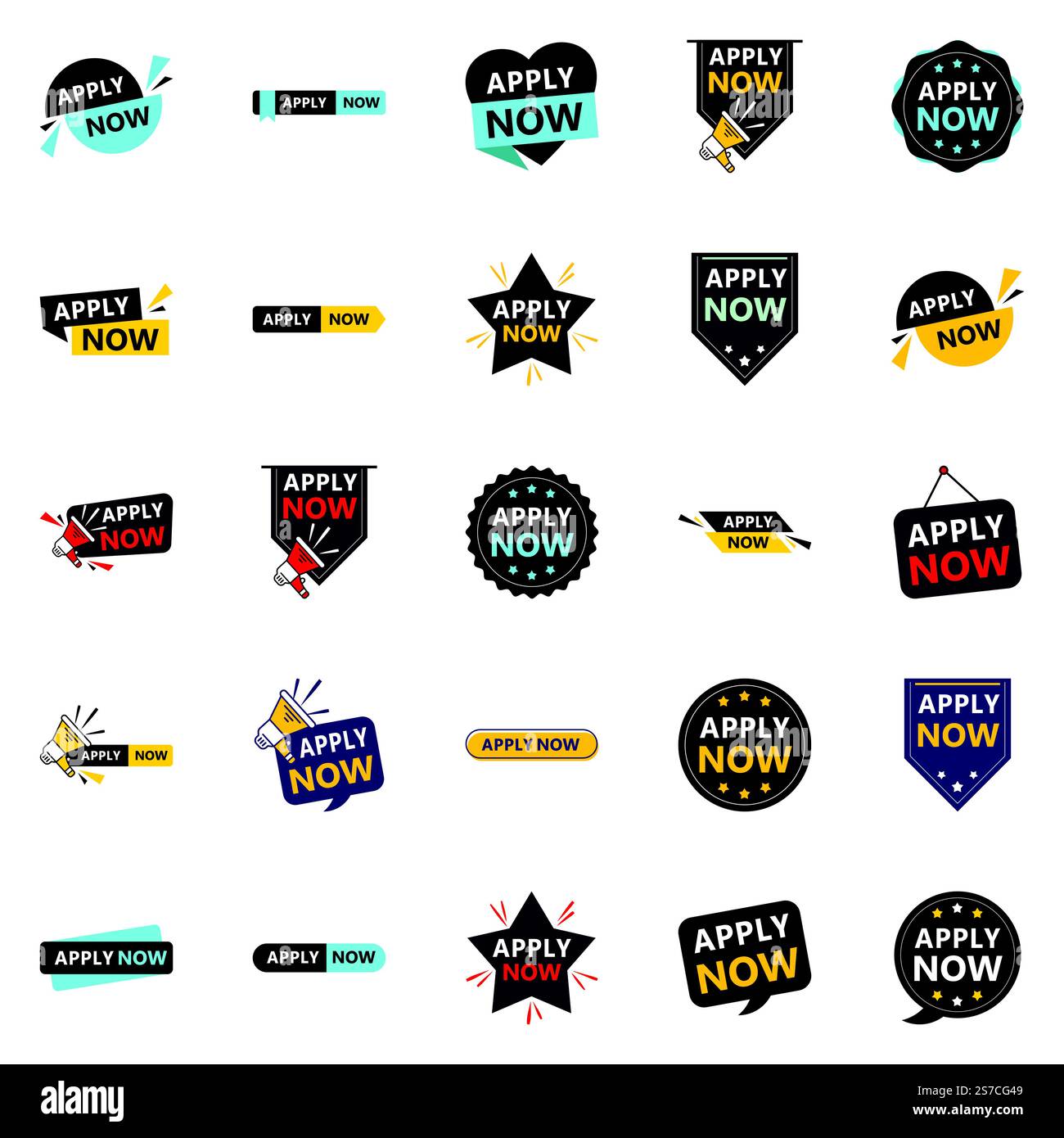 25 Impressive Apply Now Banners to Help You Stand Out Stock Vector ...