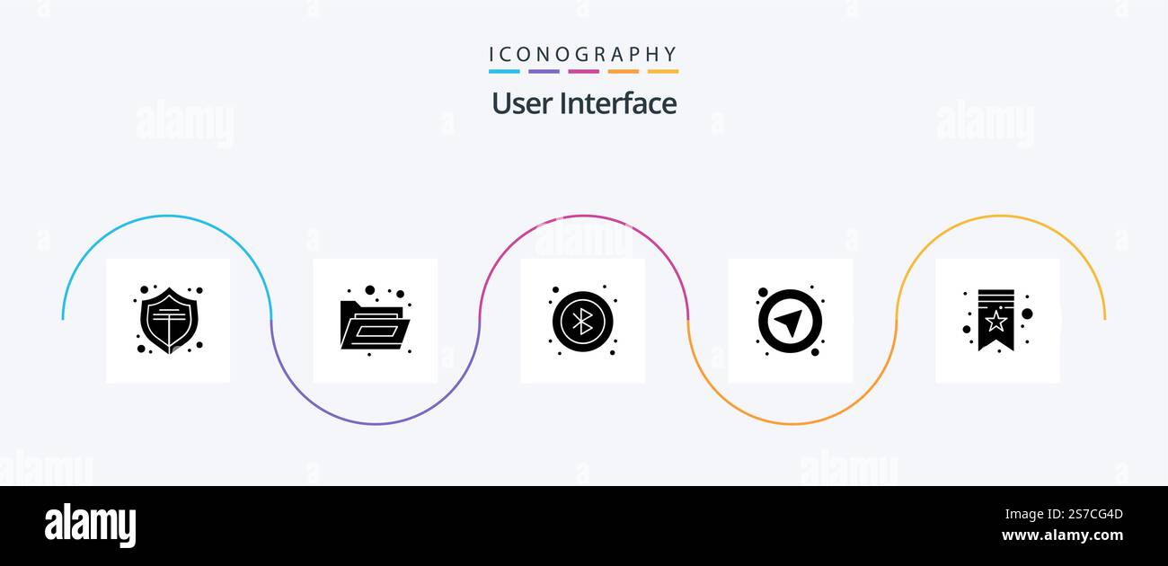 User Interface Glyph 5 Icon Pack Including . tag. user. star. user ...