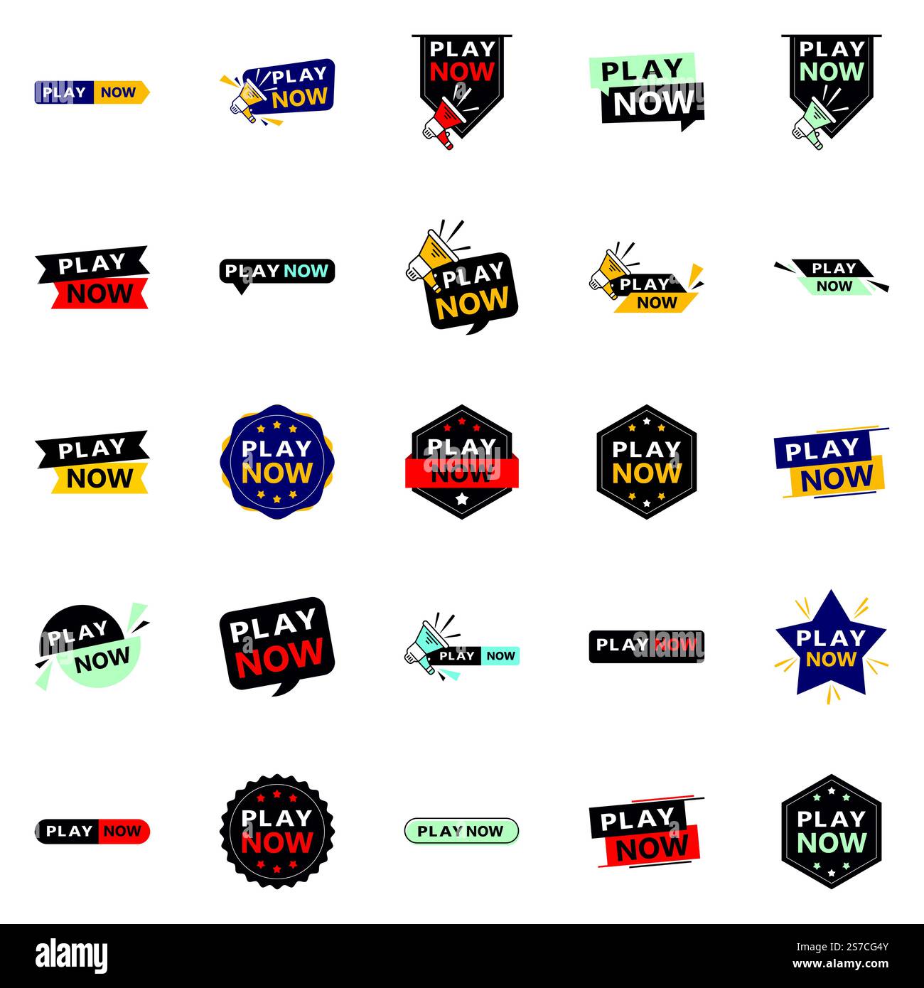 25 Dynamic Play Now Banners to Help You Promote Your Business Stock ...