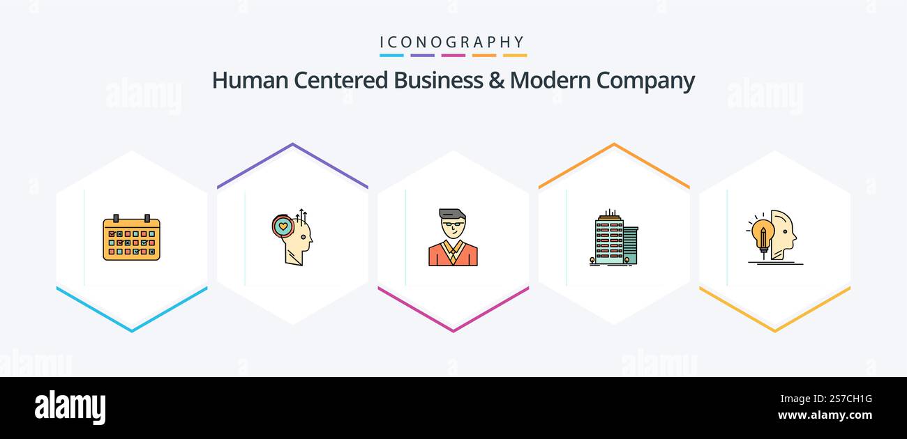 Human Centered Business And Modern Company 25 FilledLine icon pack ...