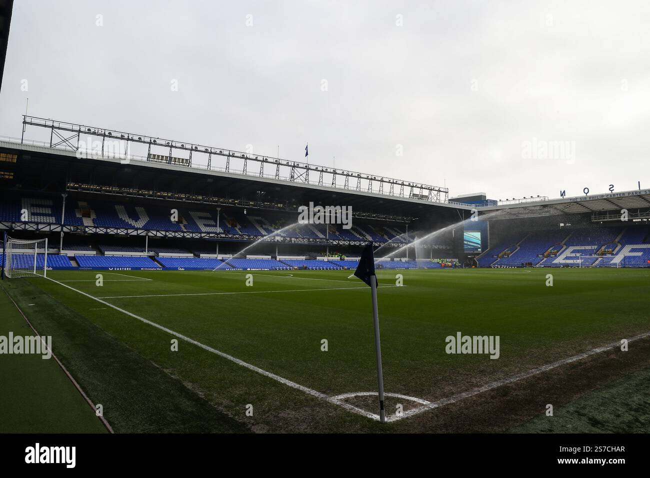 A general view inside of Goodison Park, home of Everton ahead of the ...