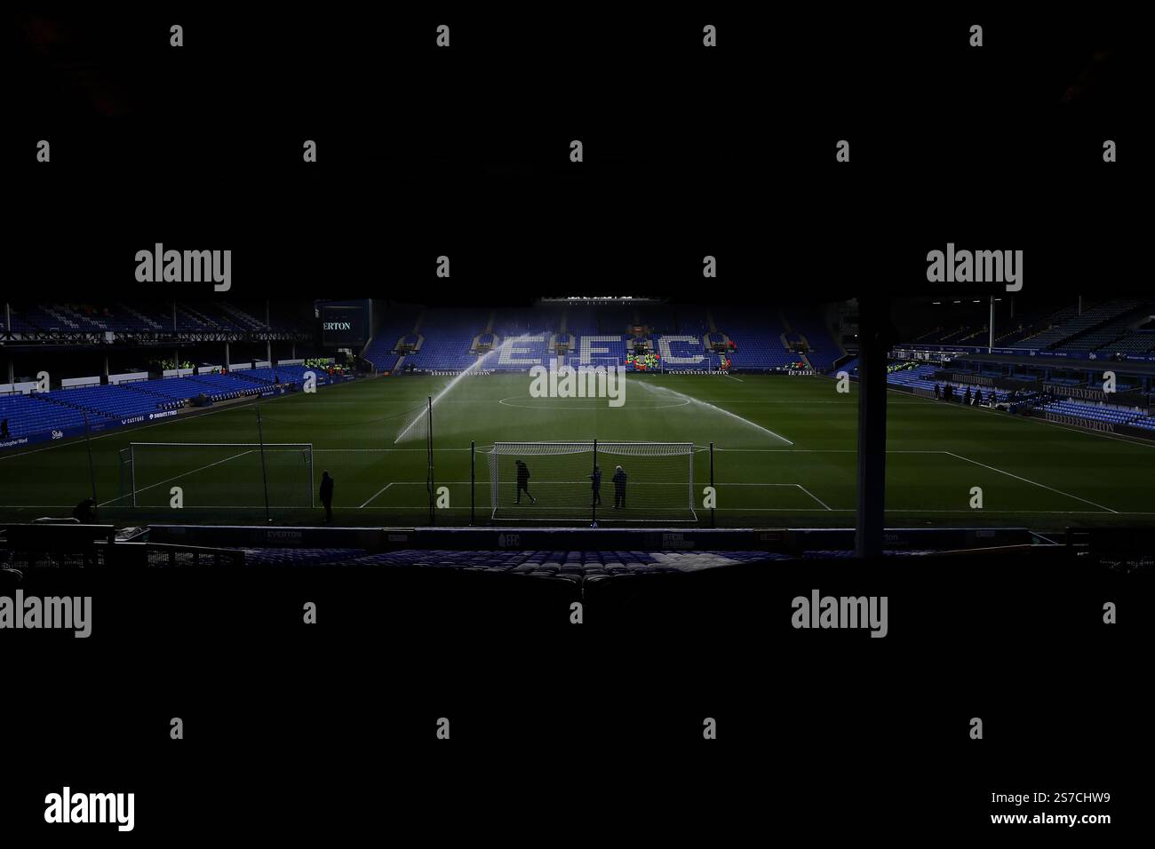 A general view inside of Goodison Park, home of Everton ahead of the ...