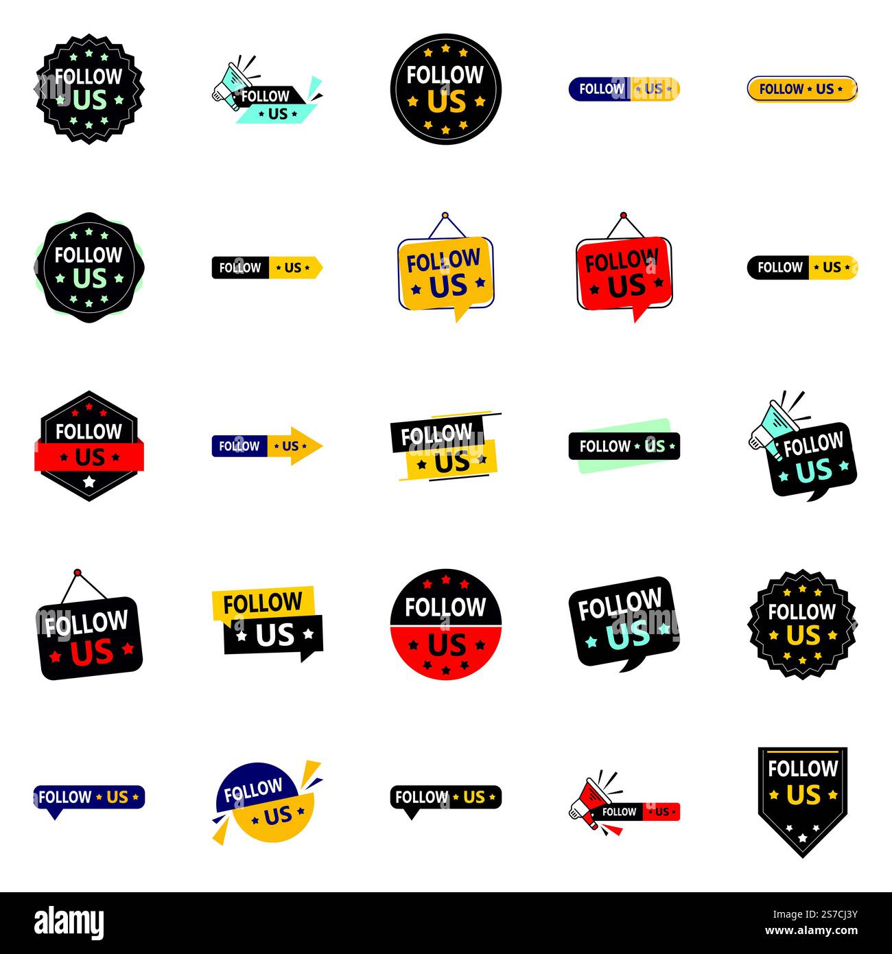 20 Professional Follow Us Banners for LinkedIn and Facebook Stock ...