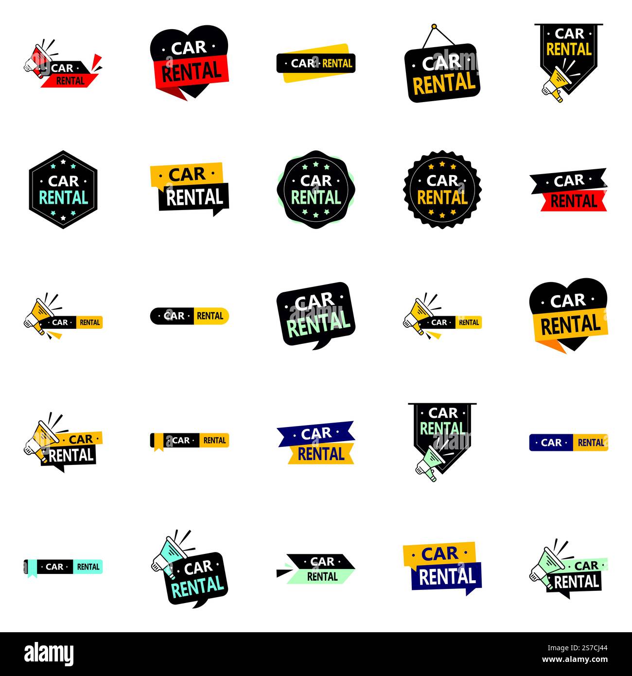 Car Rental 25 High quality vector designs for your rental branding ...