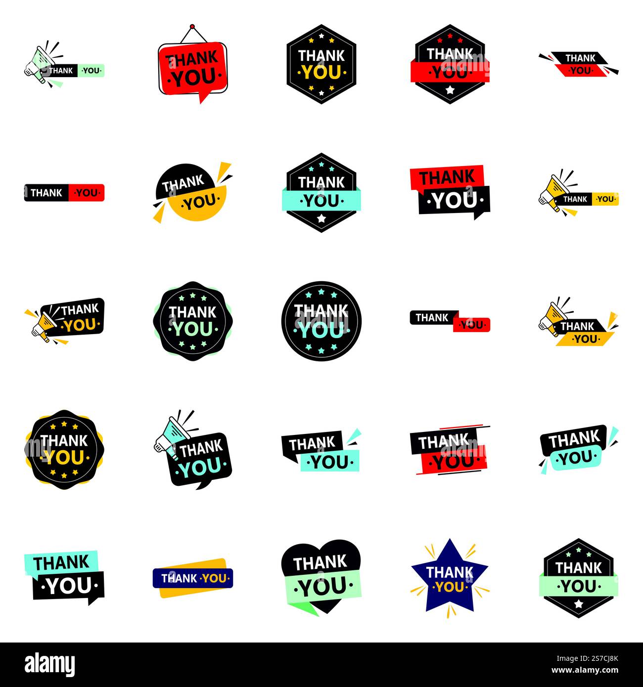 Thank You 25 Eye catching Vector Images for Saying Thanks Stock Vector ...