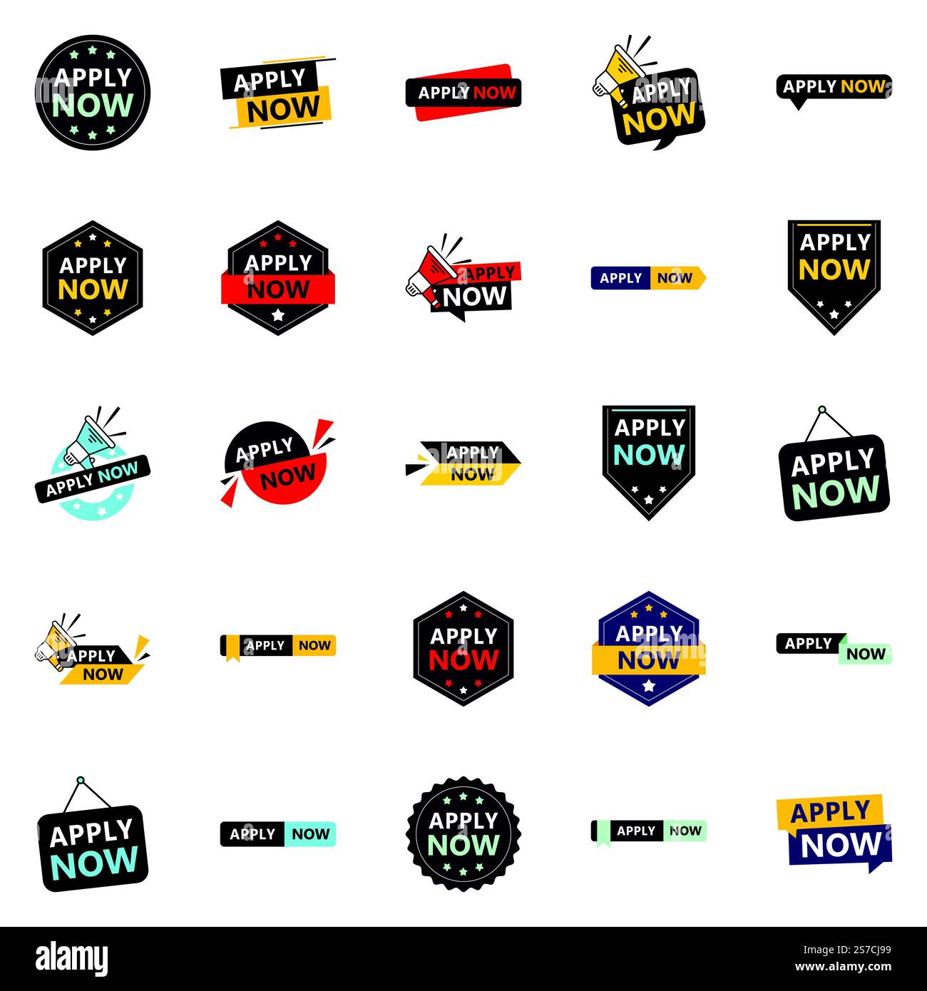 25 Eye-catching Apply Now Banners to Help You Stand Out Stock Vector ...