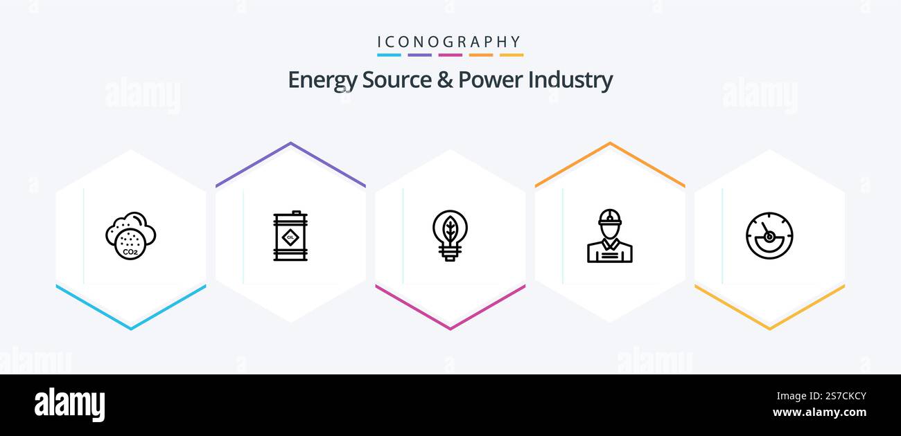 Energy Source And Power Industry 25 Line icon pack including eletrical ...