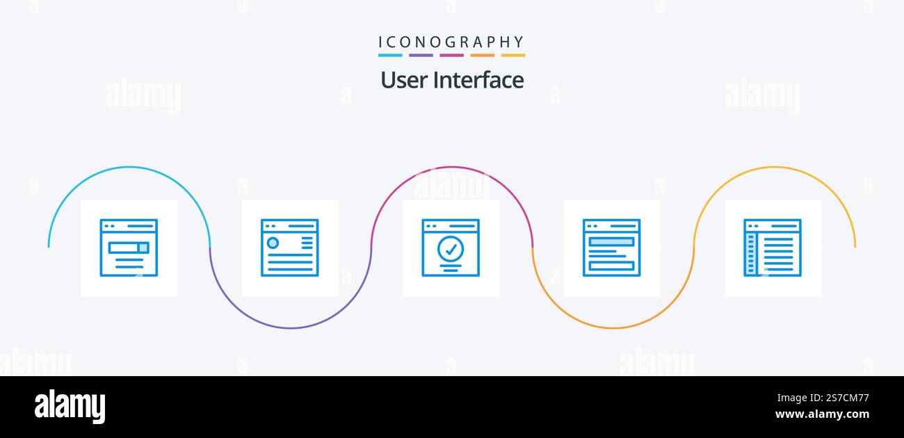 User Interface Blue 5 Icon Pack Including hero. communication. menu ...