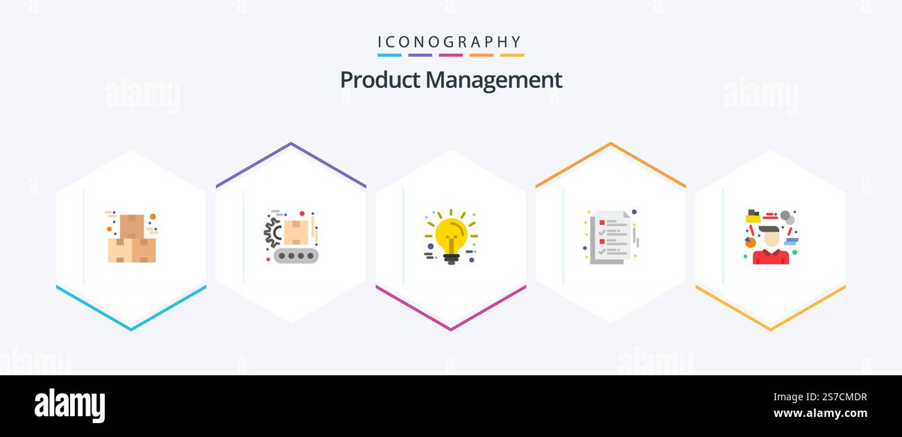 Product Management 25 Flat icon pack including page. file. product ...