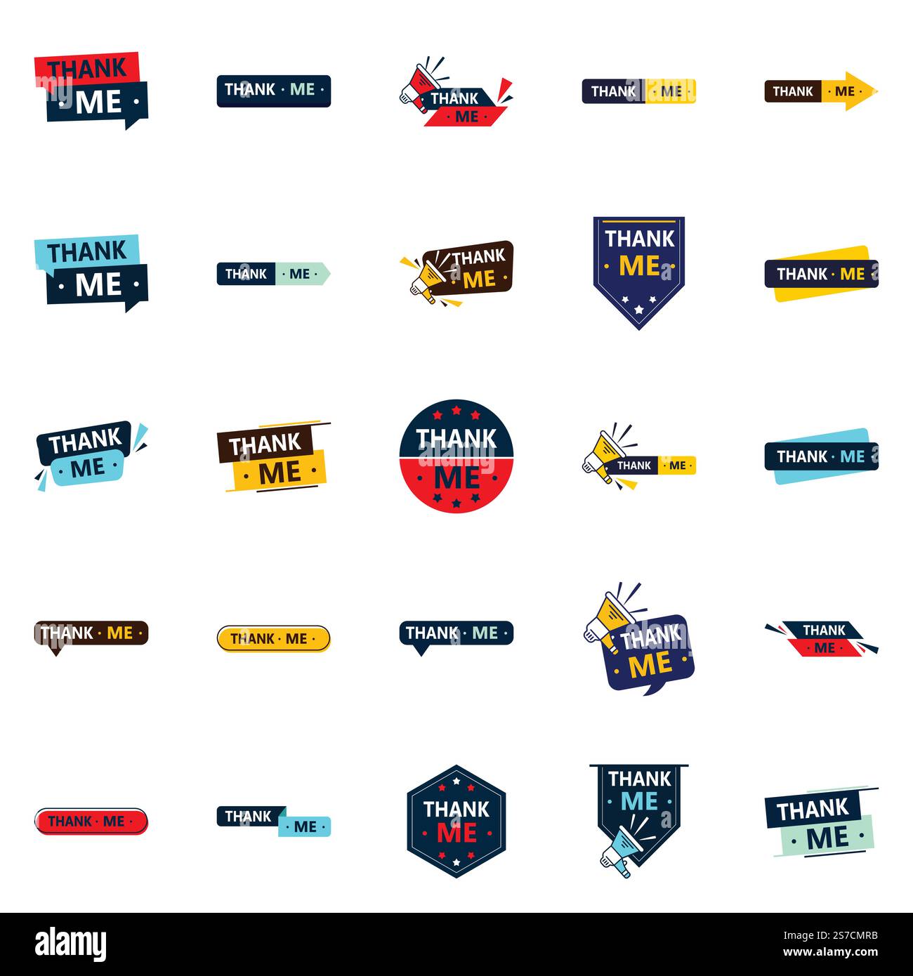 25 Eye catching Thank Me Banners to Show Appreciation Stock Vector Image & Art - Alamy