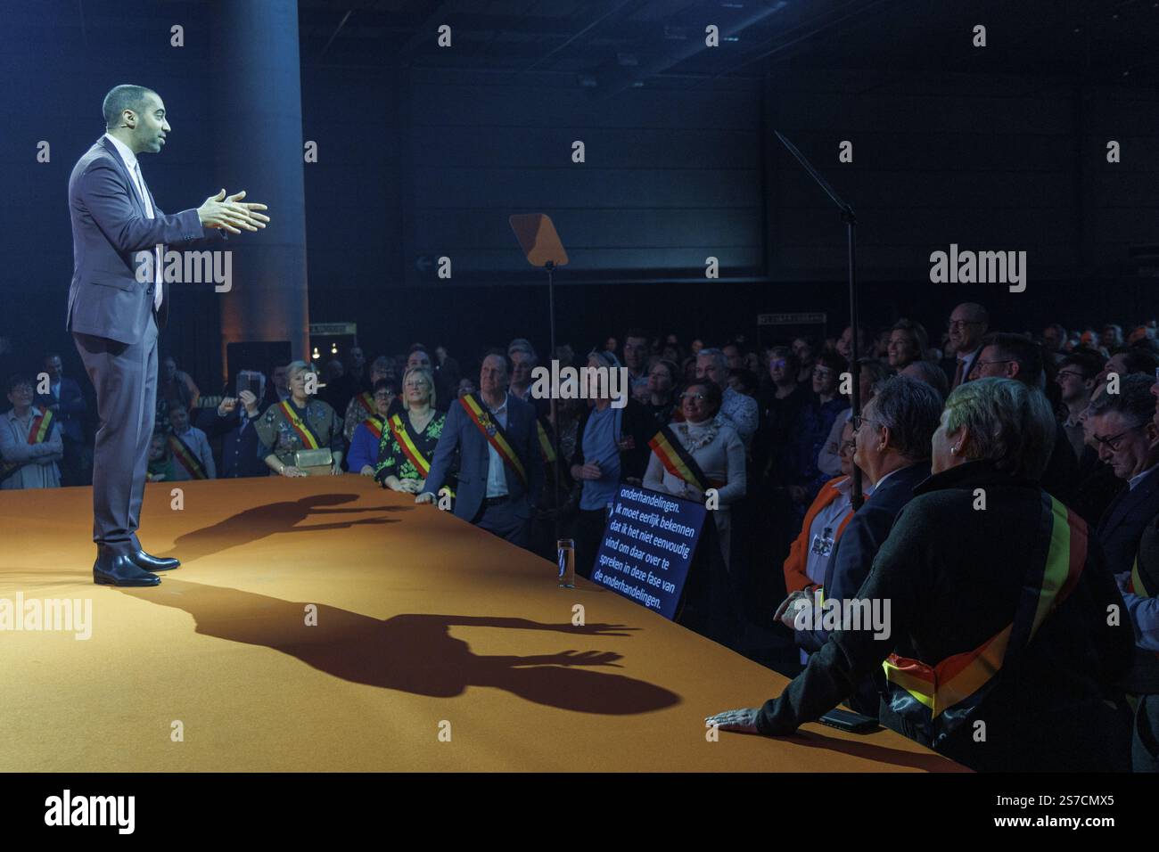 CD&V chairman Sammy Mahdi pictured during the traditional new year's ...