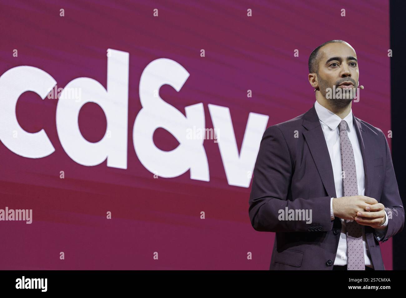 CD&V chairman Sammy Mahdi pictured during the traditional new year's ...