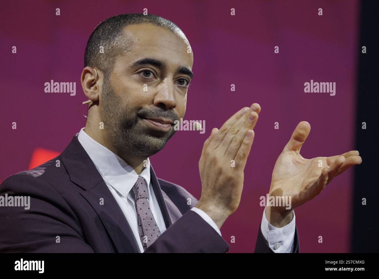 CD&V chairman Sammy Mahdi pictured during the traditional new year's ...