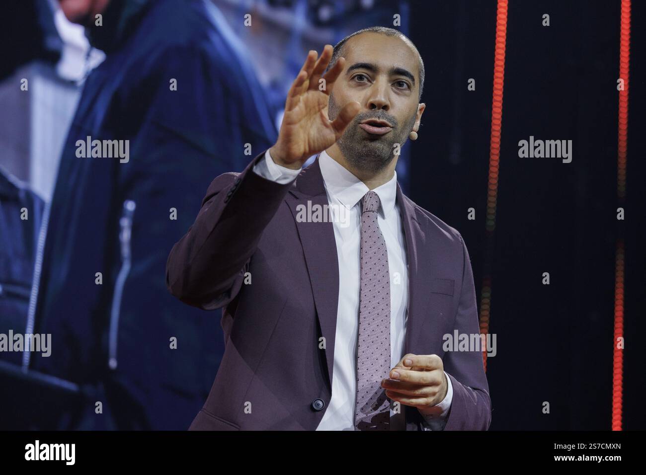 CD&V chairman Sammy Mahdi pictured during the traditional new year's ...