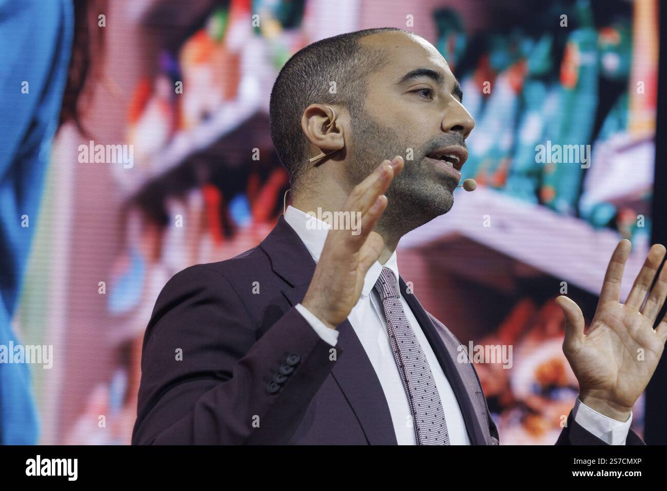 CD&V chairman Sammy Mahdi pictured during the traditional new year's ...