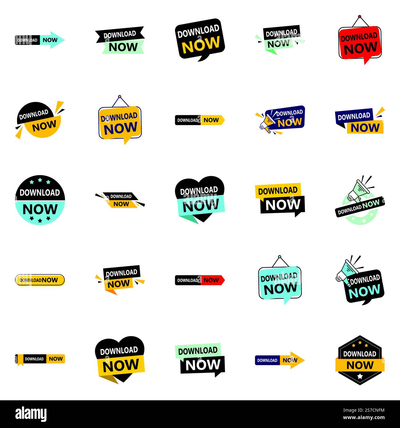 25 Download Now Banners Make Your Business Stand Out Stock Vector Image ...