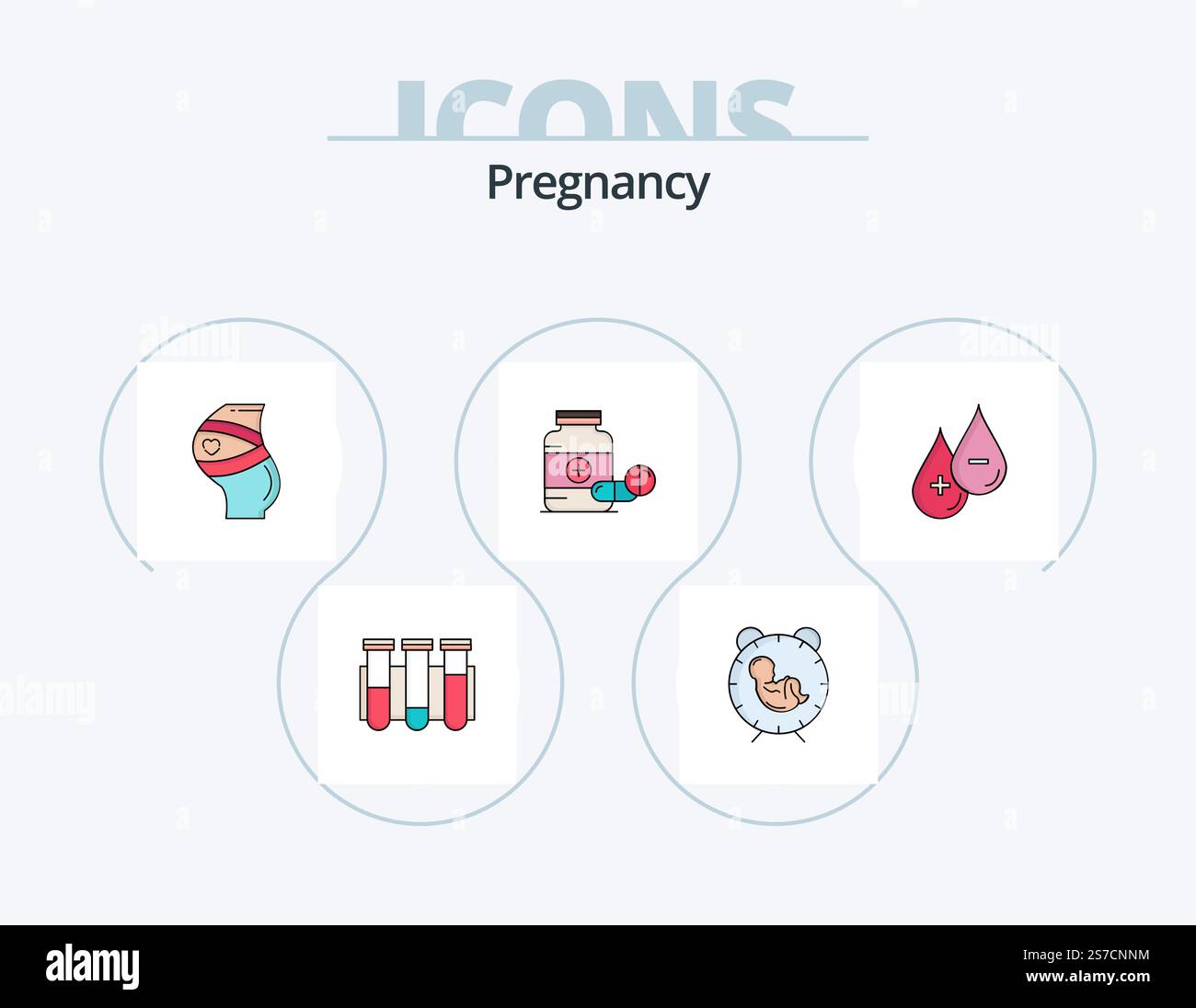 Pregnancy Line Filled Icon Pack 5 Icon Design. capsule. medicine ...