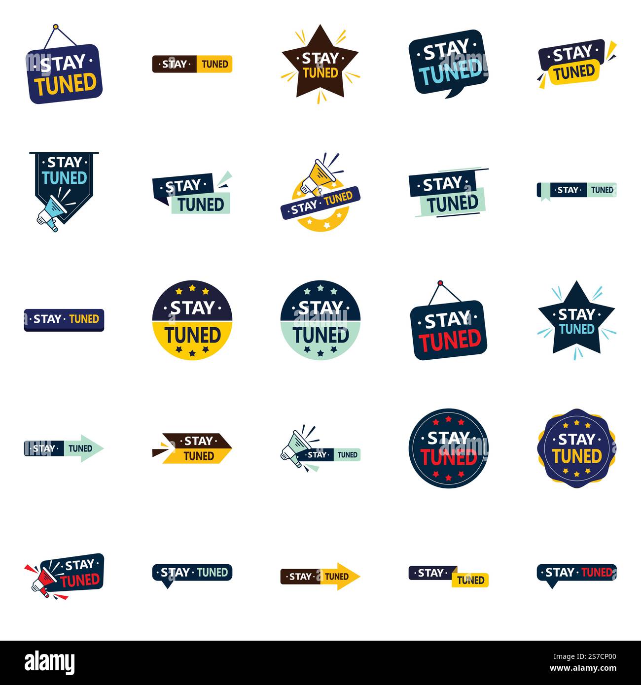 Stay Tuned 25 Innovative vector elements for a bold and exciting brand ...