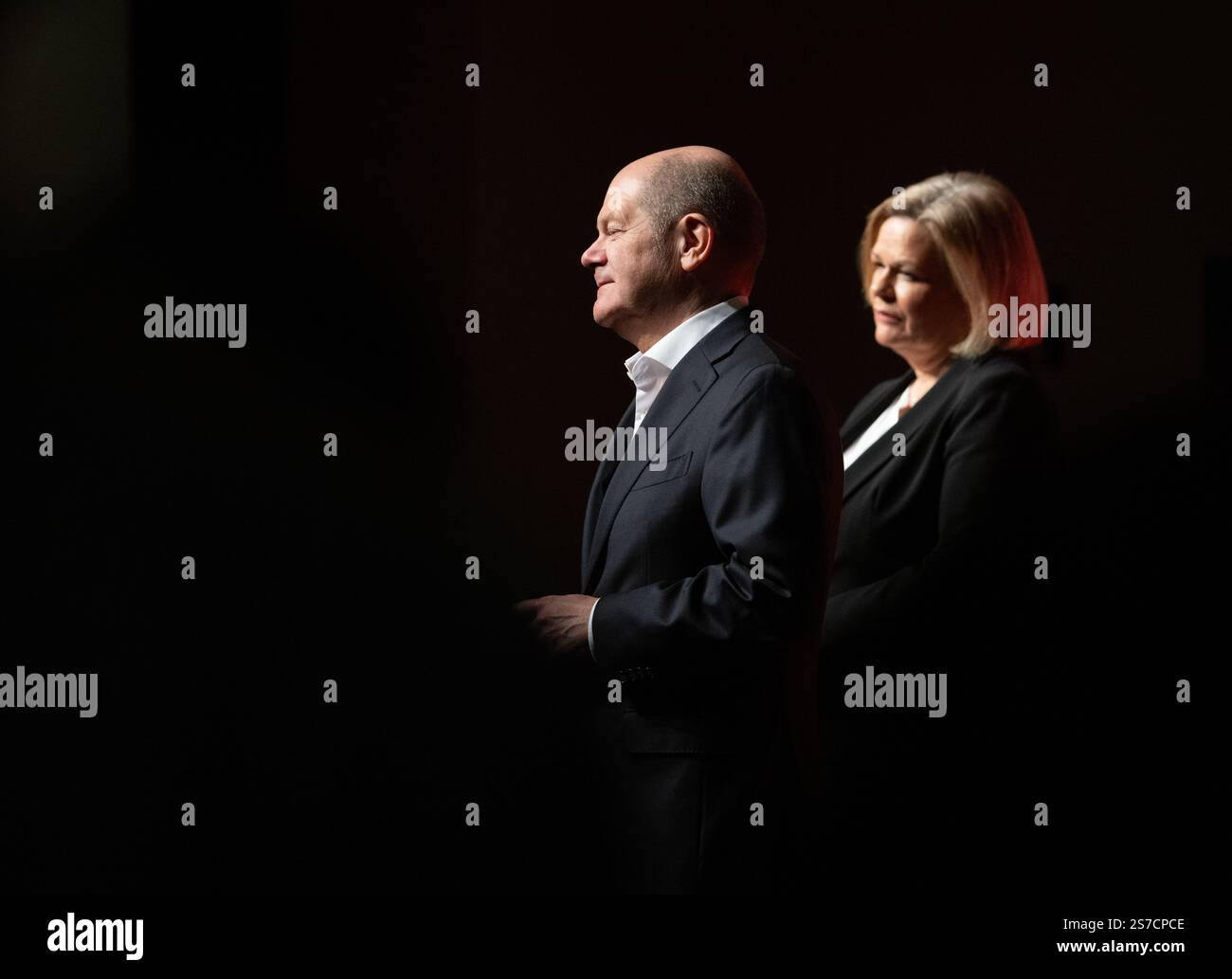19 January 2025, Hesse, Schwalbach: Federal Chancellor Olaf Scholz (SPD ...