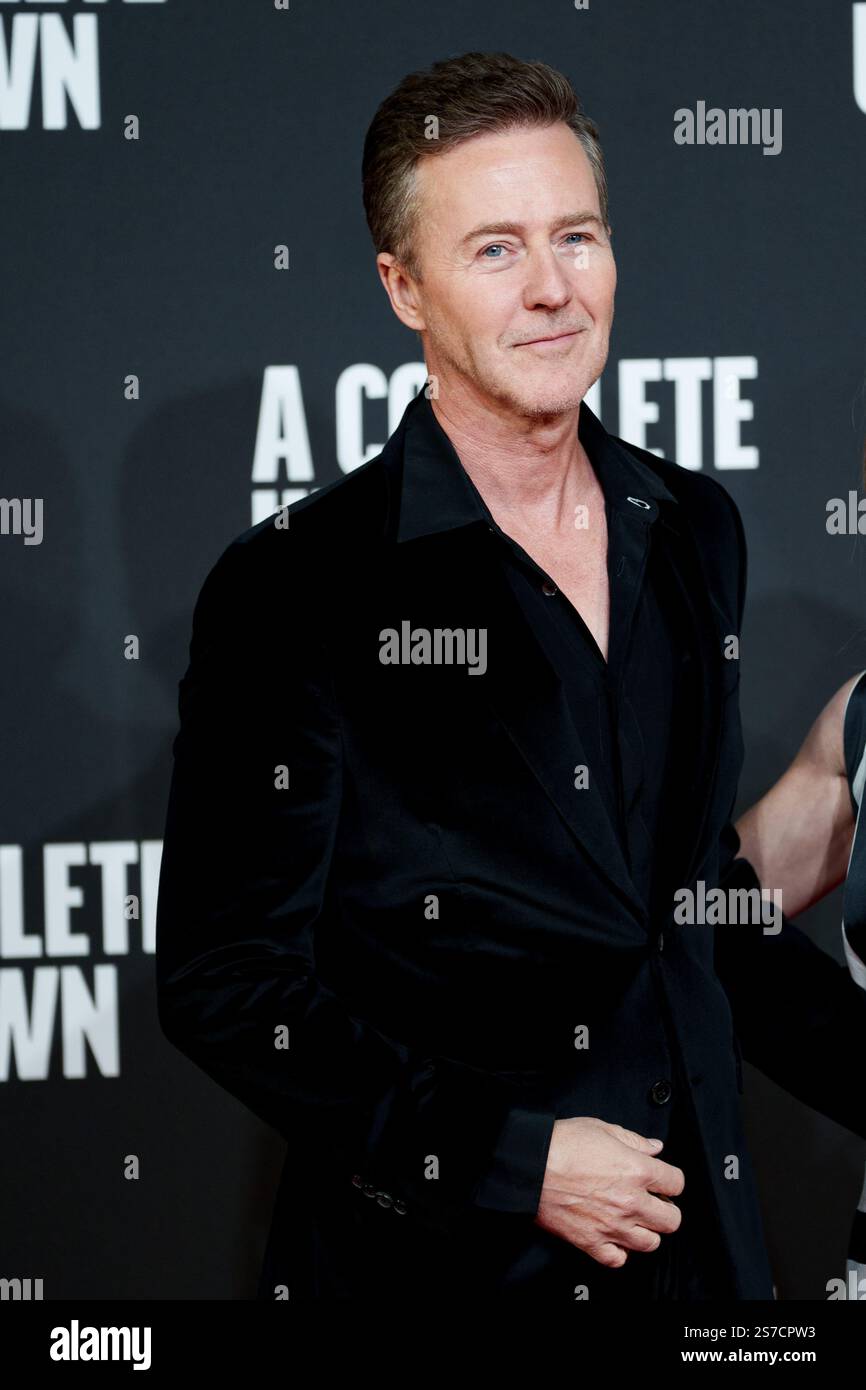 ROME, ITALY - JANUARY 17: Edward Norton attends the "A Complete Unknown ...