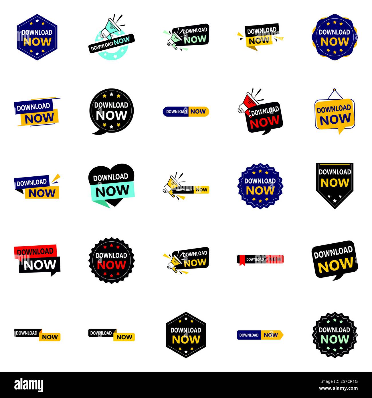 Download Now Vector Pack 25 Different Designs Stock Vector Image & Art ...