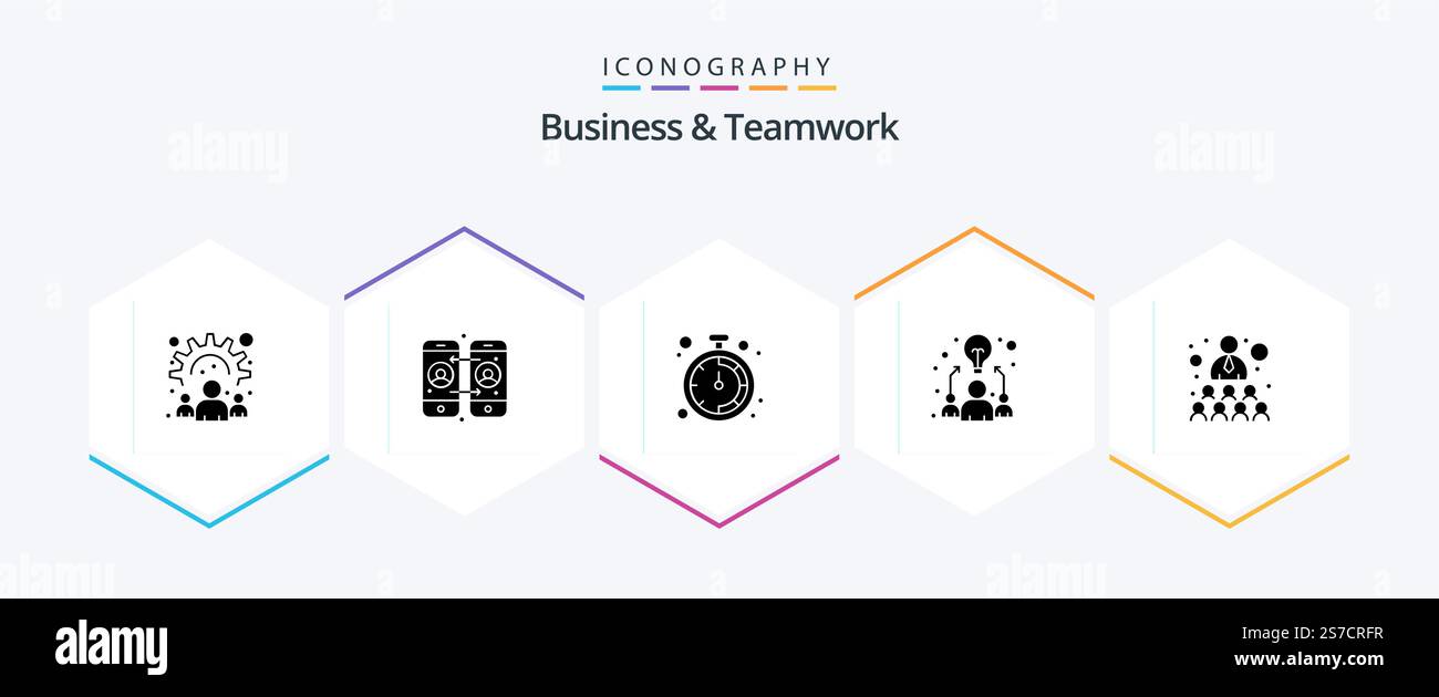 Business And Teamwork 25 Glyph icon pack including work. relationship ...