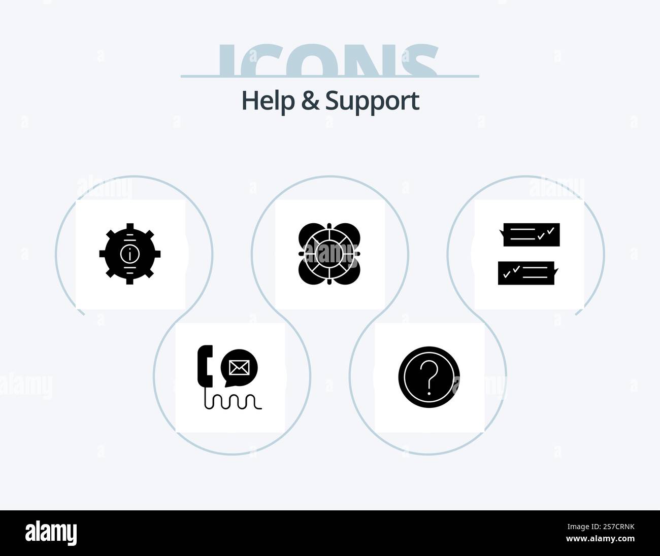 Help And Support Glyph Icon Pack 5 Icon Design. lifeguard. essentials ...