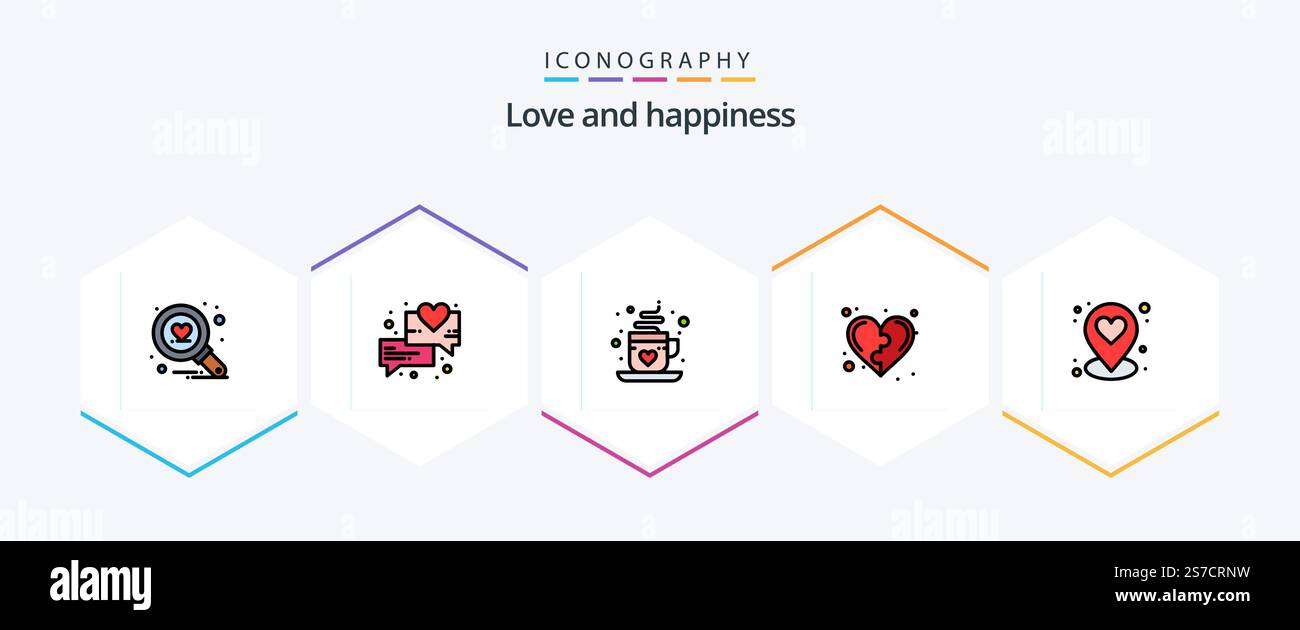 Love 25 FilledLine icon pack including pin. heart. love. life. health ...