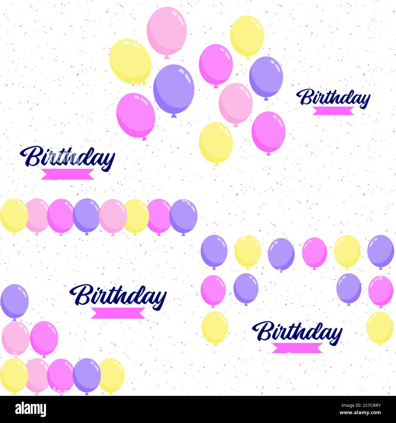 Happy Birthday text with a chalkboard-style background and hand-drawn ...