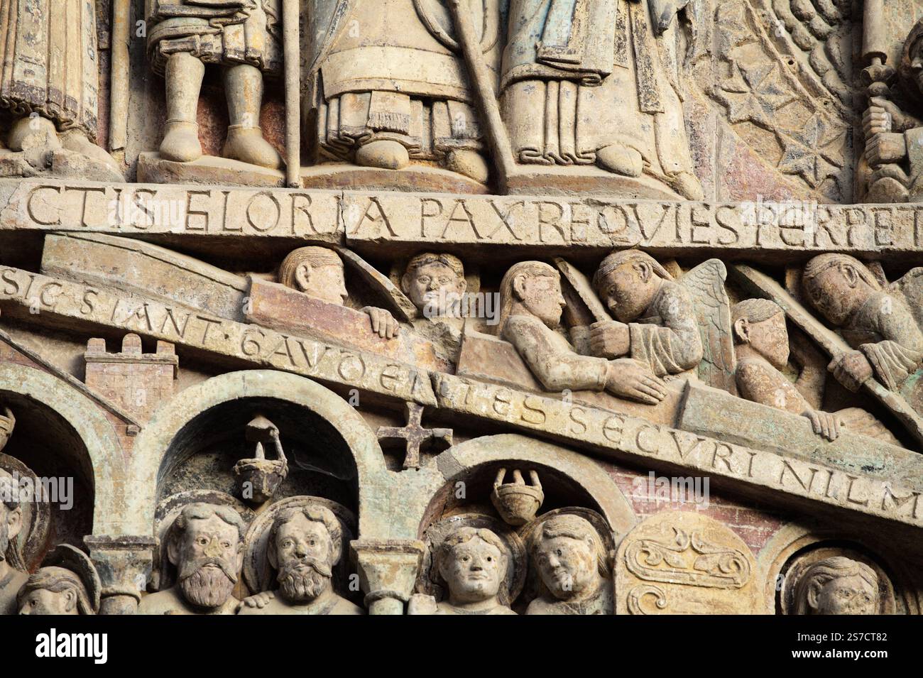 The elaborate sculptures showcase Biblical figures and motifs along the ...