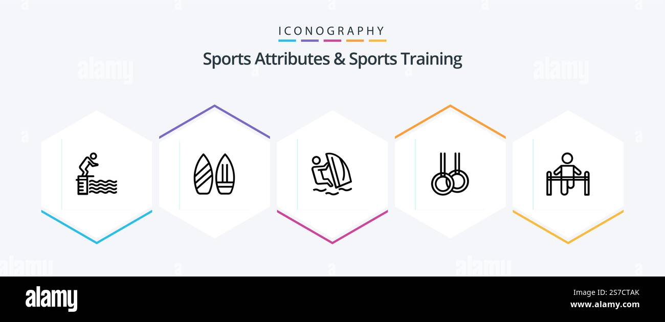 Sports Atributes And Sports Training 25 Line icon pack including ...