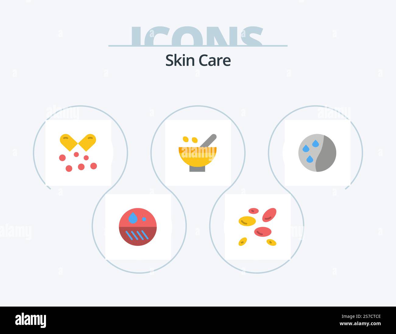 Skin Flat Icon Pack 5 Icon Design. organic. medicinal herbs. oil. herbs ...