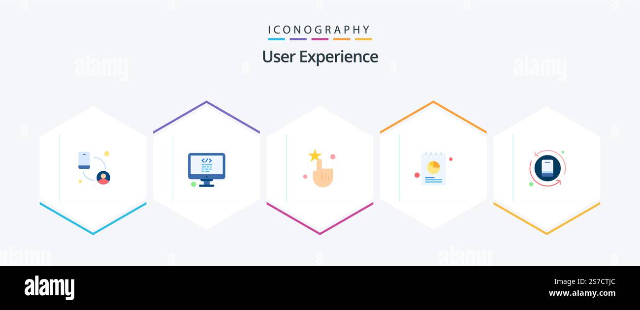 User Experience 25 Flat icon pack including success. pie. interactive ...