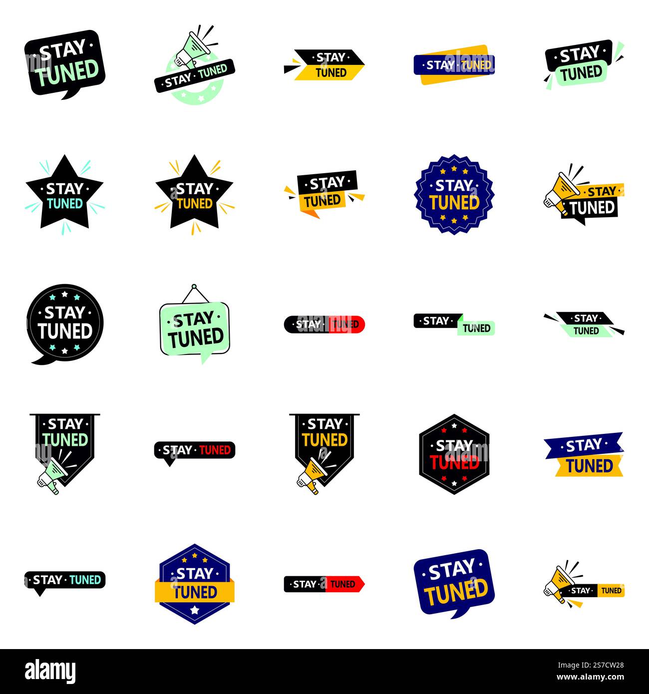 Stay Tuned 25 Professional Vector Elements for a polished and ...