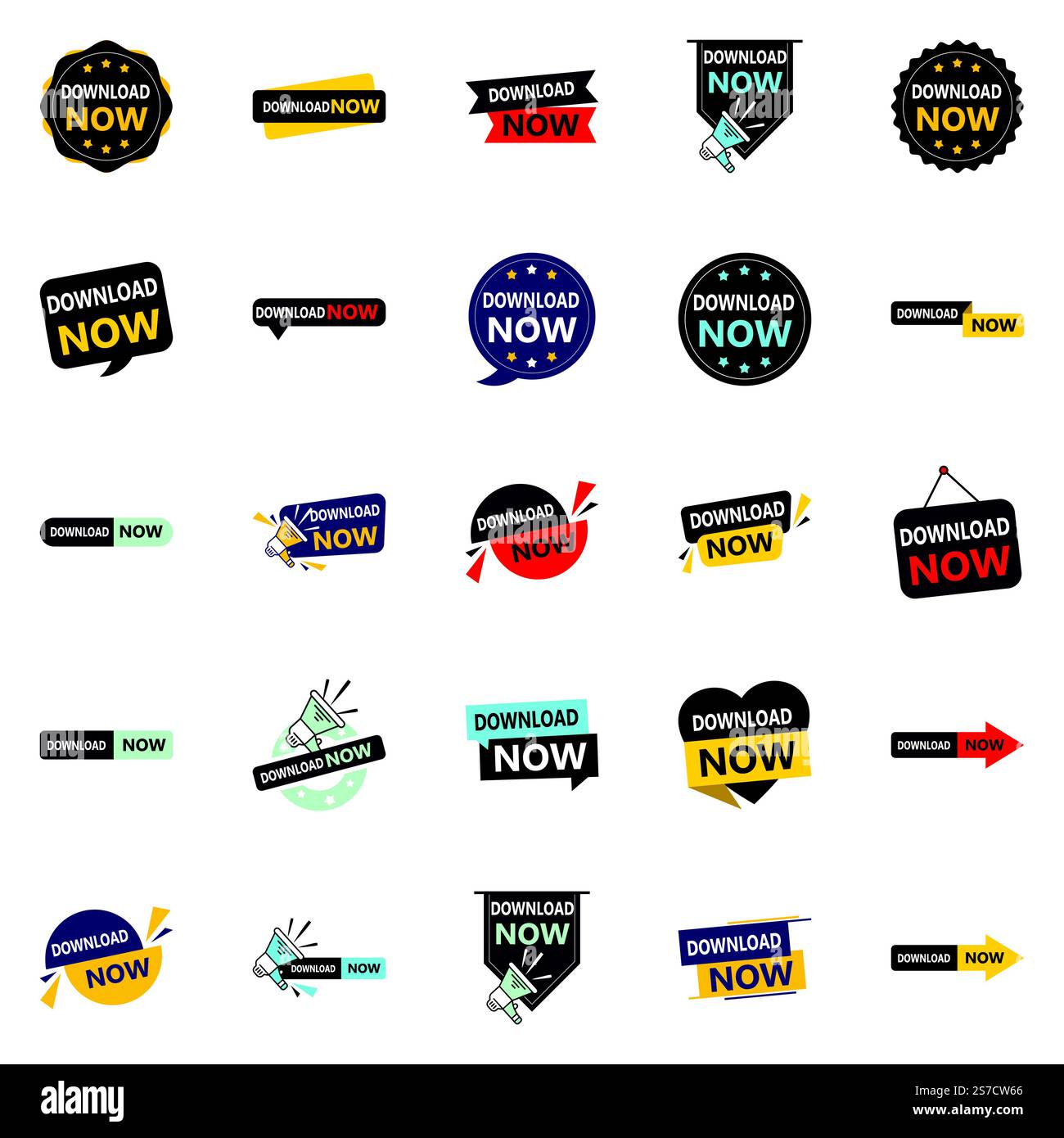 Download now set 25 different designs to choose from Stock Vector Image ...
