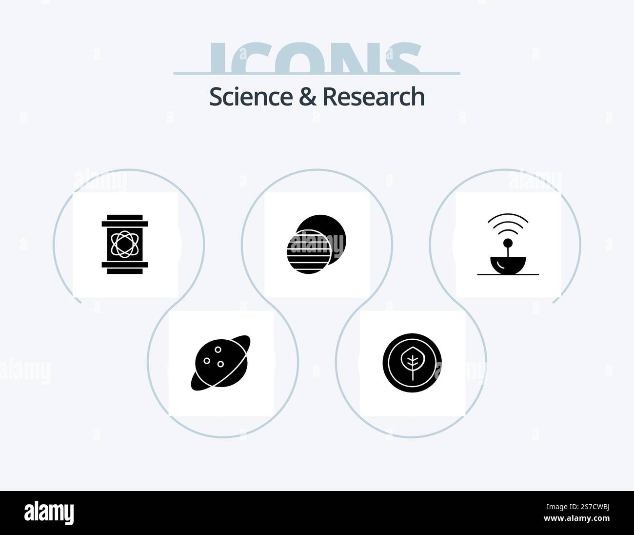 Science Glyph Icon Pack 5 Icon Design. signal. steel. science. antenna ...