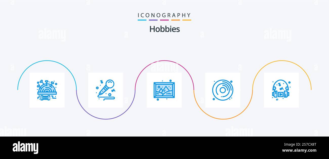 Hobbies Blue 5 Icon Pack Including hobby. hobby. image. hobbies. cd ...