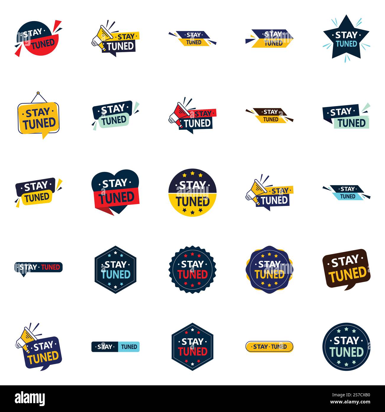 Stay Tuned 25 Professional Vector Elements for a polished brand ...