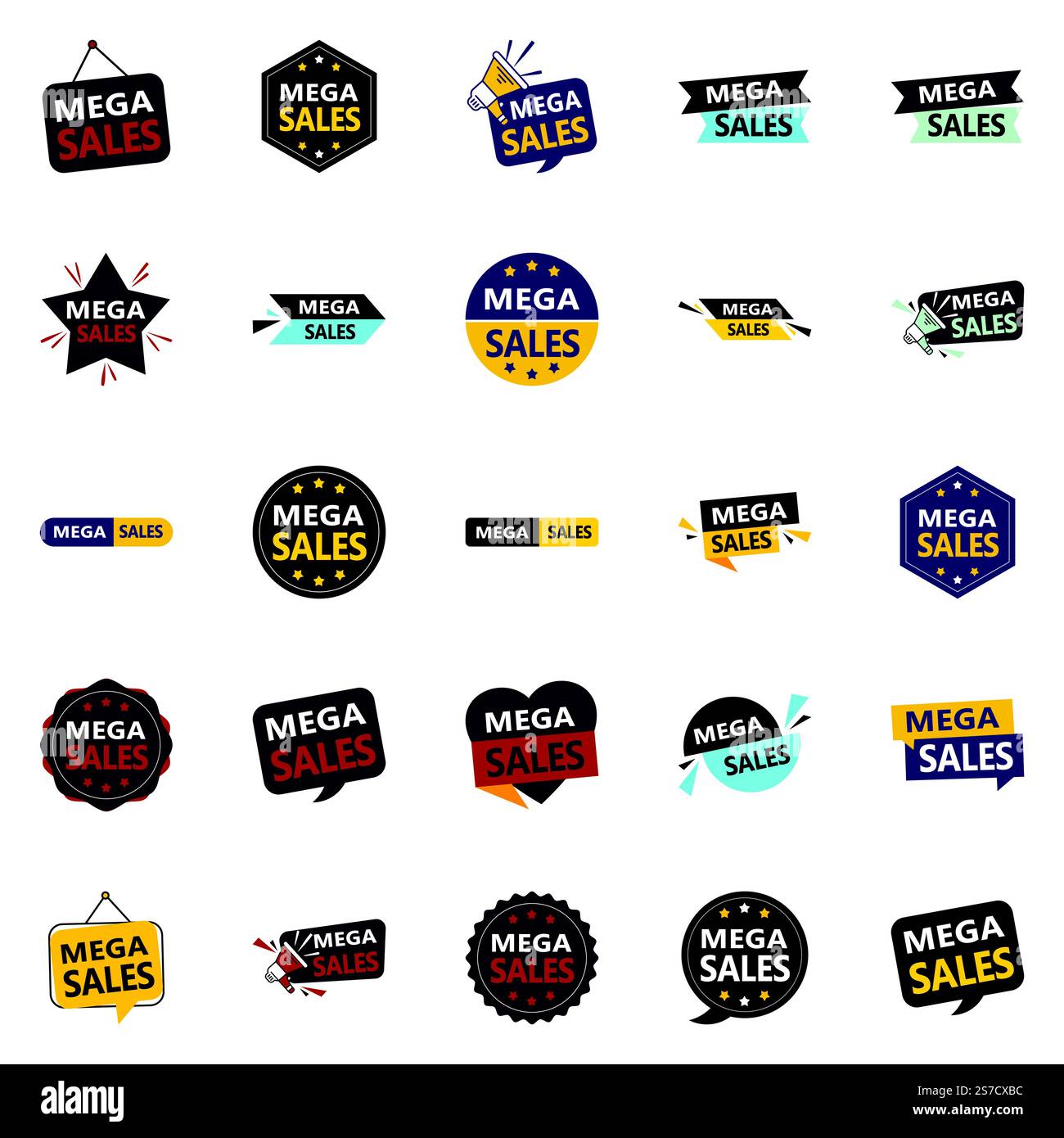 Mega Sale Vector Pack 25 High Impact Designs for Graphic Designers ...