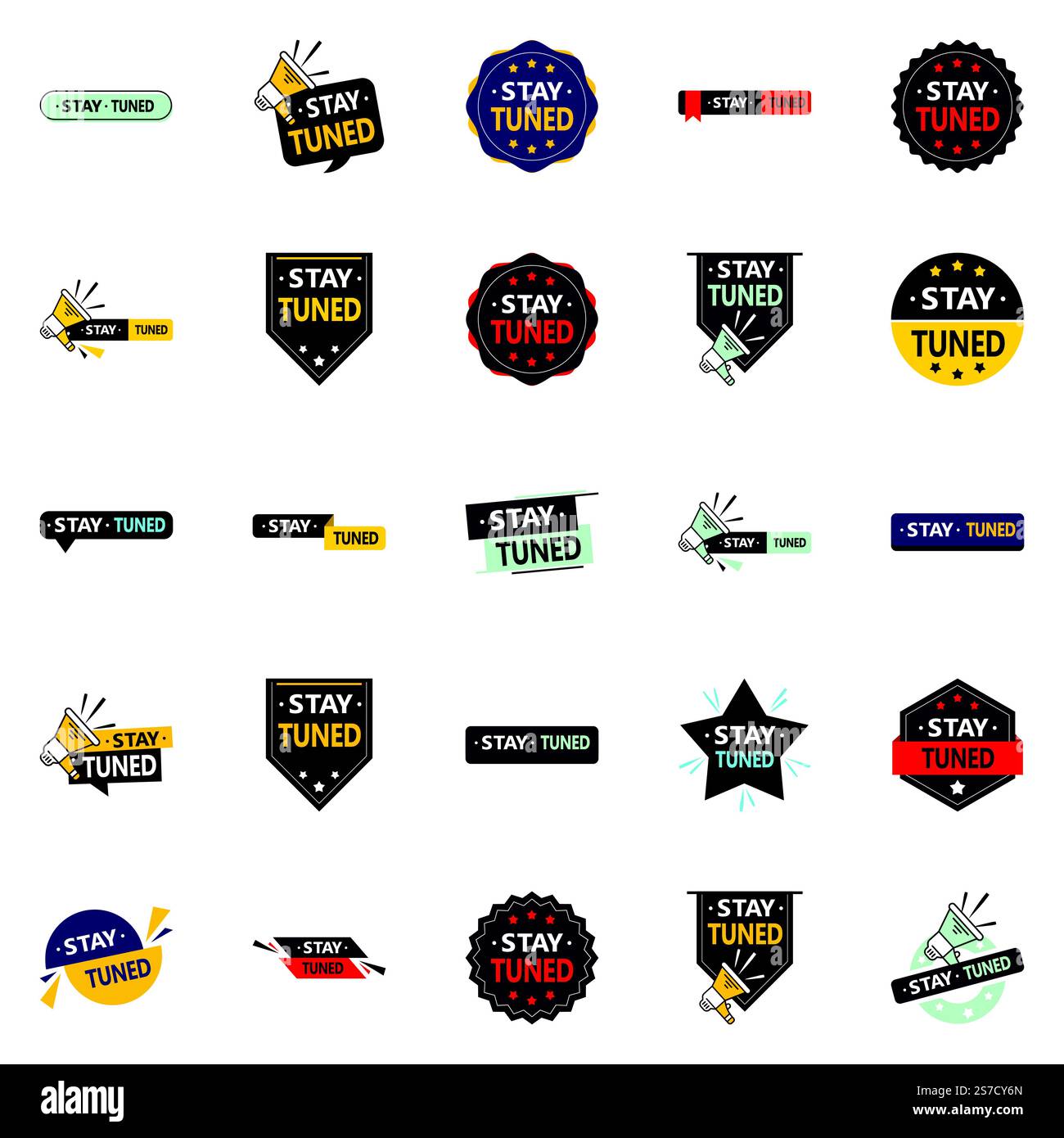 Stay Tuned 25 Professional Vector Elements for a polished and ...