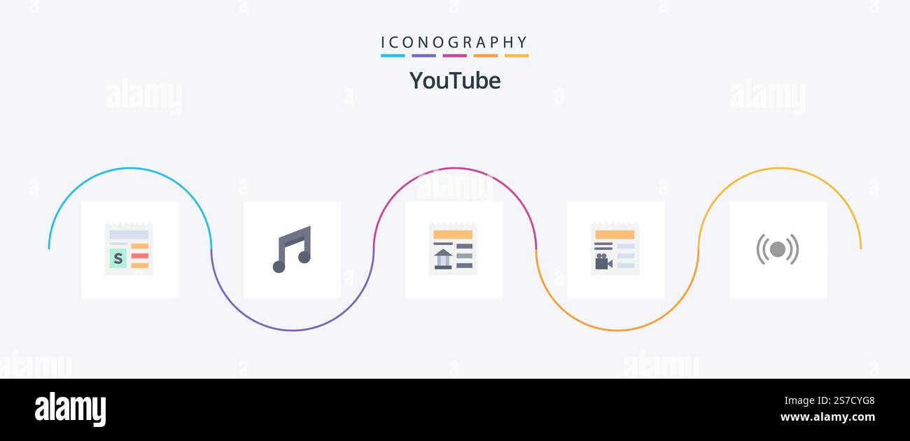 Youtube Flat 5 Icon Pack Including basic. video. music. basic. bank ...